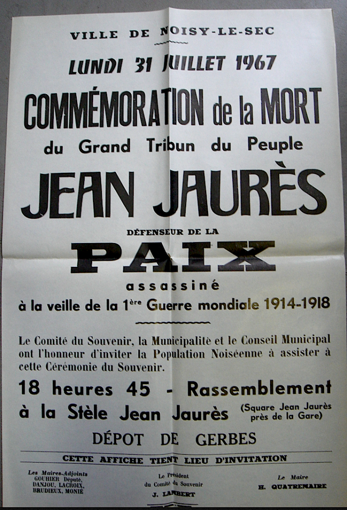 31 juillet 1914 vers 20 heures - Noisy le sec histoire